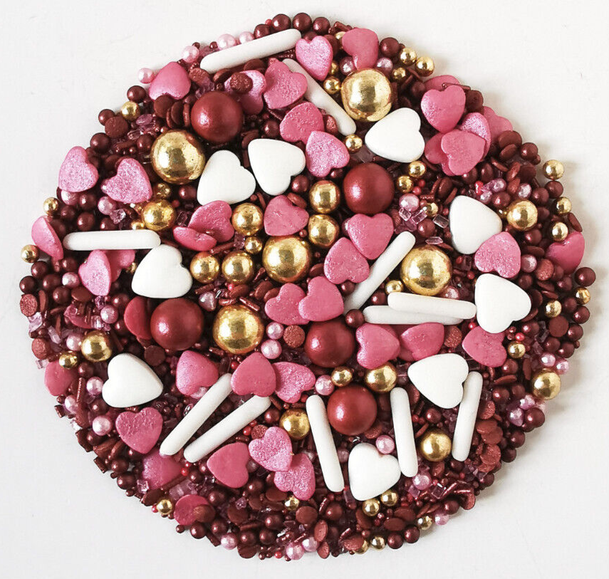 Edible Sprinkles Cake Cupcakes Premium Luxury Gold Silver Pink ...