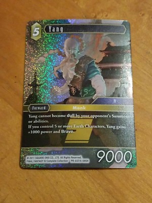 Yang Final Fantasy TCG Opus 5 PR-037/5-095 Exclusive Foil Promo Card ...