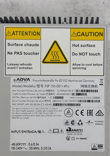 Adva FSP 150-GE114Pro 1078904720-01 | eBay
