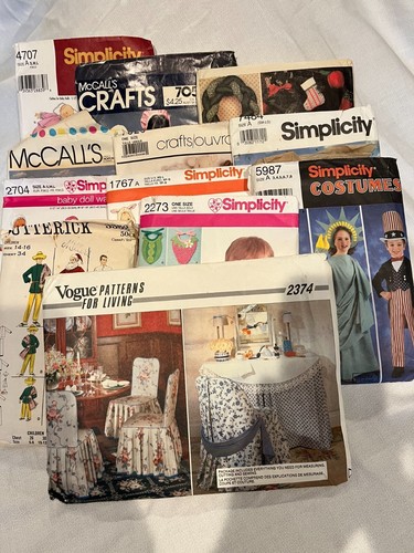LOT of 12 craft patterns many uncut | eBay