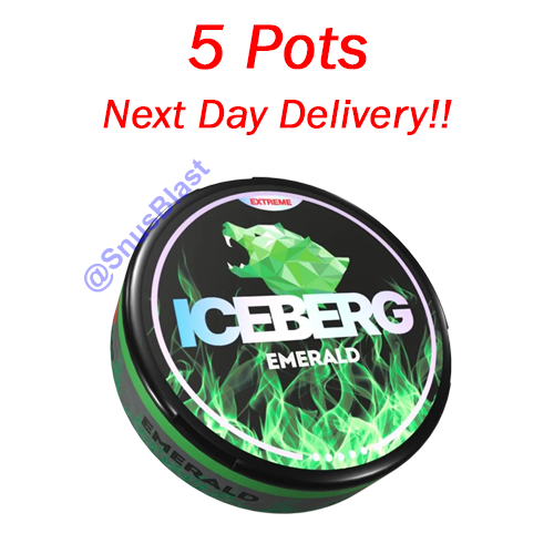 x5 Iceberg Emerald 150mg Snus/Nicopods/Nicotine Pouches 20 Pouch Pot | eBay