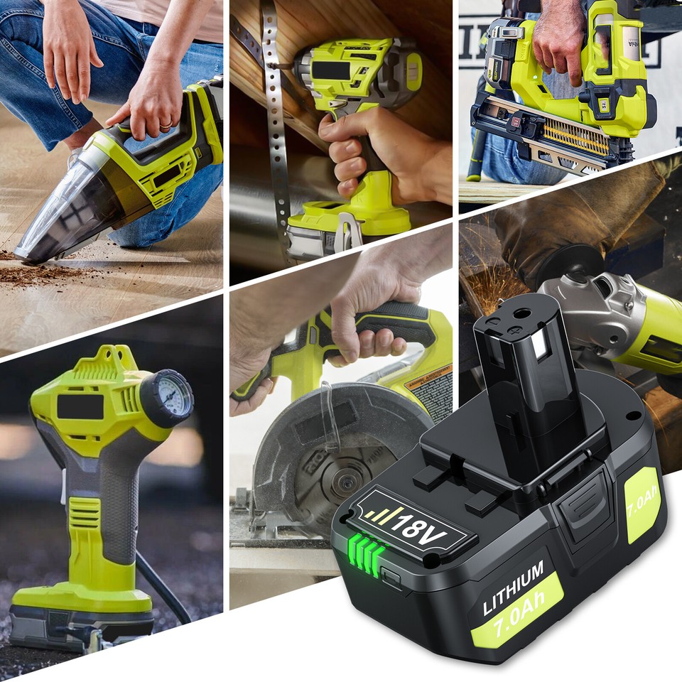 Replacement battery For RYOBI PBP005 High Capacity 18V Lithium P108 ...