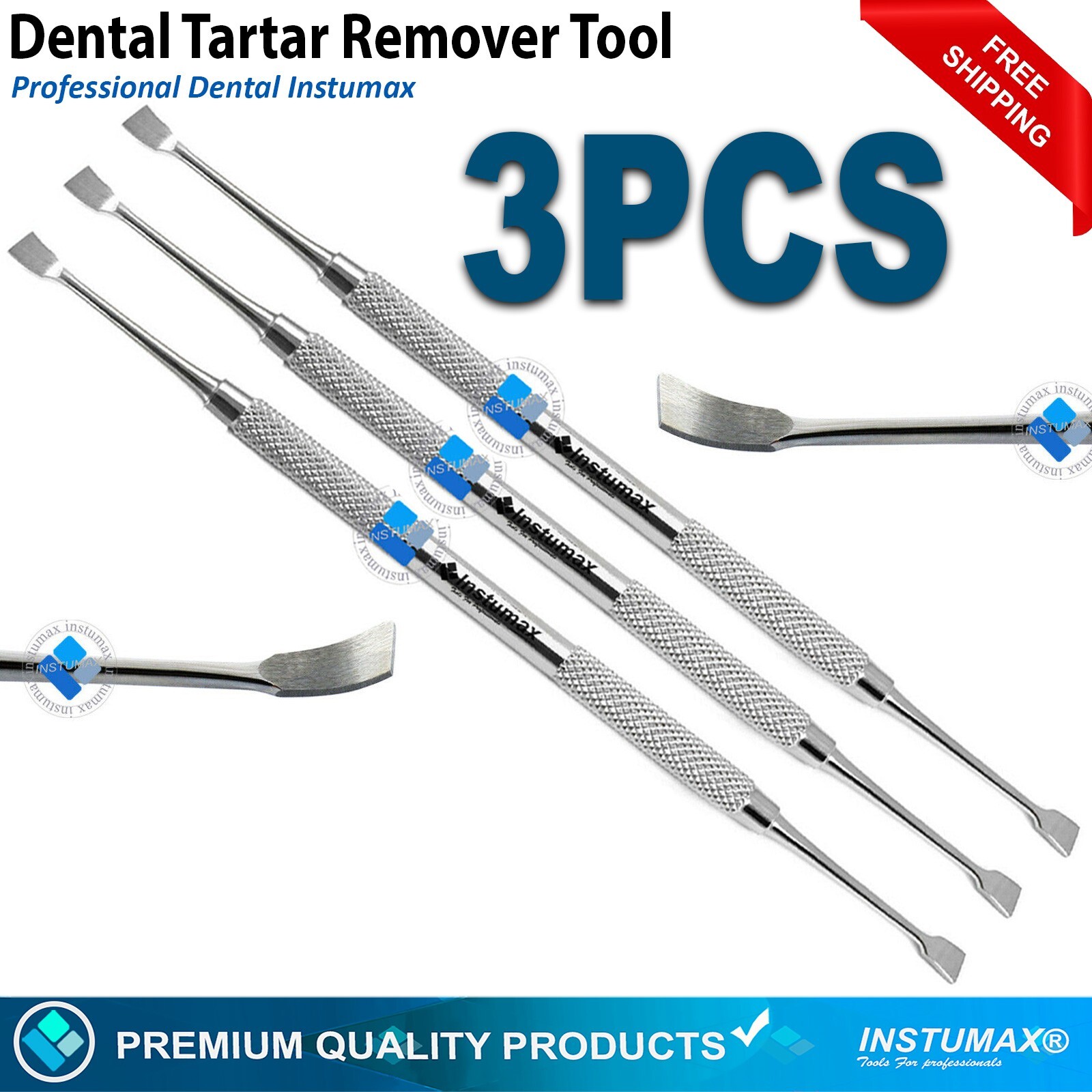 Dental Tarter Scraper Stainless Steel Dentist Tools Plaque Remover Tool ...