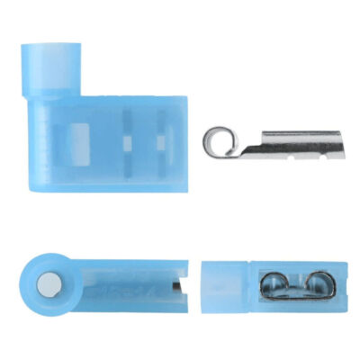 50-300pcs 90 Degree Flag Spade Terminals Female Insulated Disconnect ...