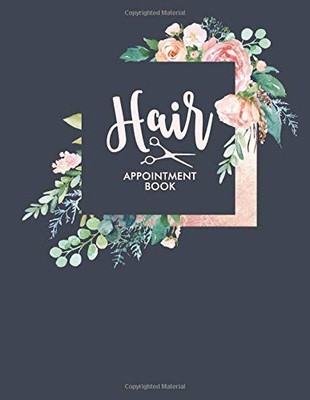 HAIR: APPOINTMENT BOOK 2019 FLORAL FLOWER FRAME SALON By Pink Willow ...