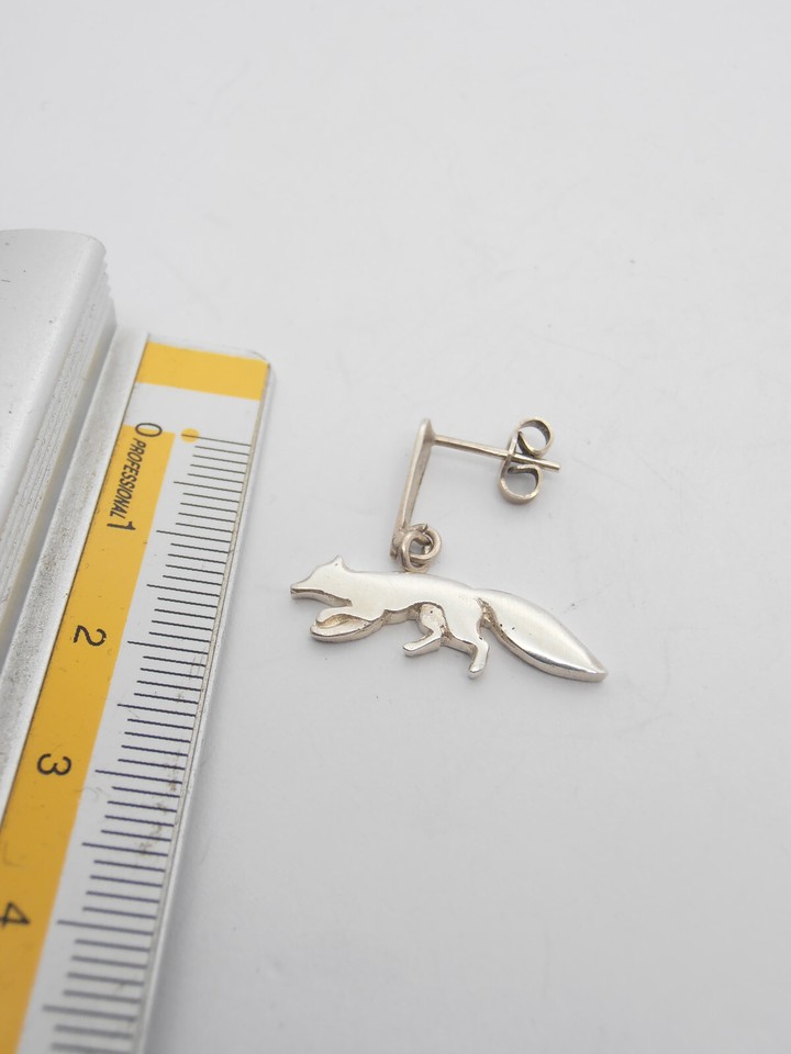 Fox: Dangle Earrings In 925 Silver - Symbol Of Cunning Cleverness ...