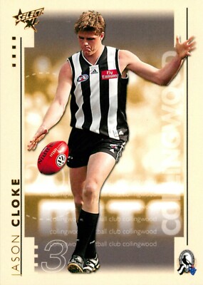 2003 COLLINGWOOD MAGPIES AFL Card JASON CLOKE Select XL | eBay