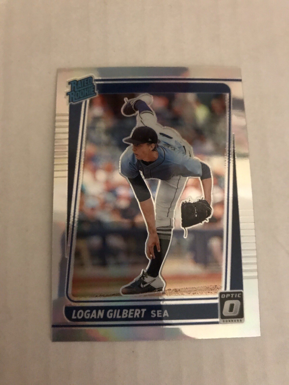 2021 Donruss Optic Logan Gilbert rookie card #141 Seattle Mariners 1.00 ...