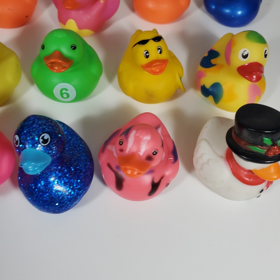 Rubber Duck Lot 30 Mixed Jeep Duckies Variety Assorted Floating Bath ...