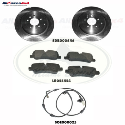 LAND ROVER REAR BRAKE SET LR3 LR4 RR SPORT 06-09 V8 ROV0173 SDB000646 ...