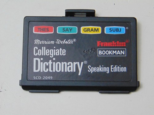 Franklin Bookman Cartridge Collegiate Dictionary Model SCD-2049 ...