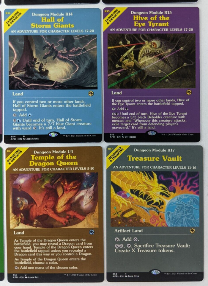 Dungeon Module Magic the Gathering Adventures Forgotten Realms MTG ...