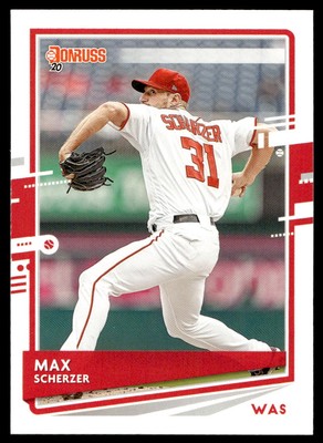 2020 Donruss #123 Max Scherzer Washington Nationals | eBay
