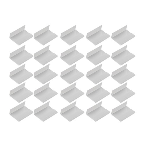 25x Clear Acrylic L Shaped Stands for Displaying Name Tags and Price ...