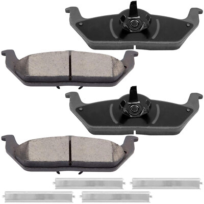 Rear Ceramic Brake Pads + Hardware for Ford F150 Mark LT 5.0L 5.4L STX ...