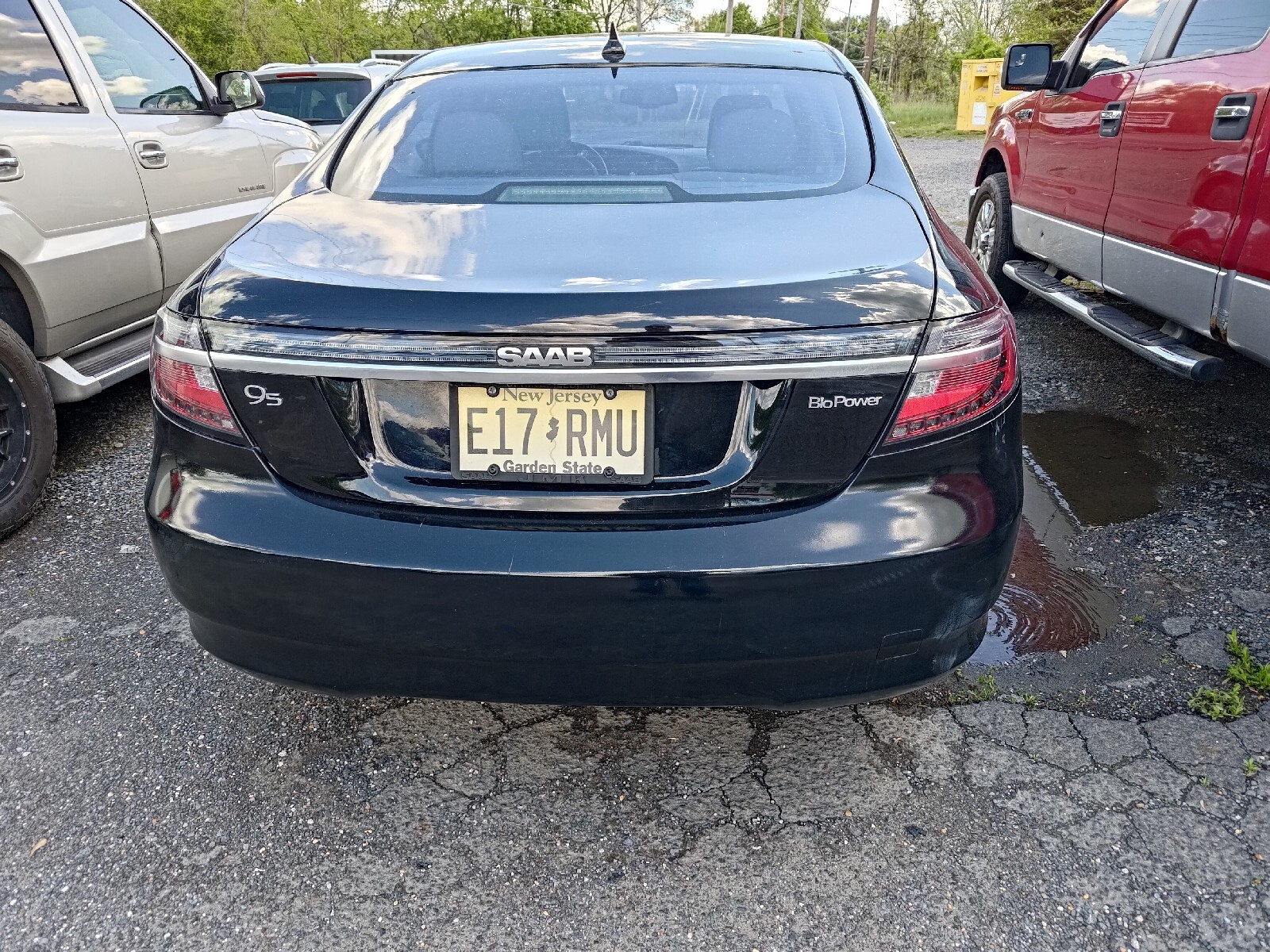 Saab 9-5 Black Rear Bumper 10-11 2011 2010 | eBay