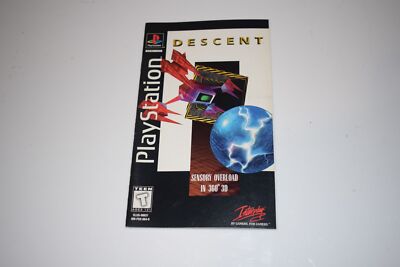 DESCENT LONG BOX SONY PLAYSTATION 1 PS1 INSTRUCTION Manual (RYM53) | eBay