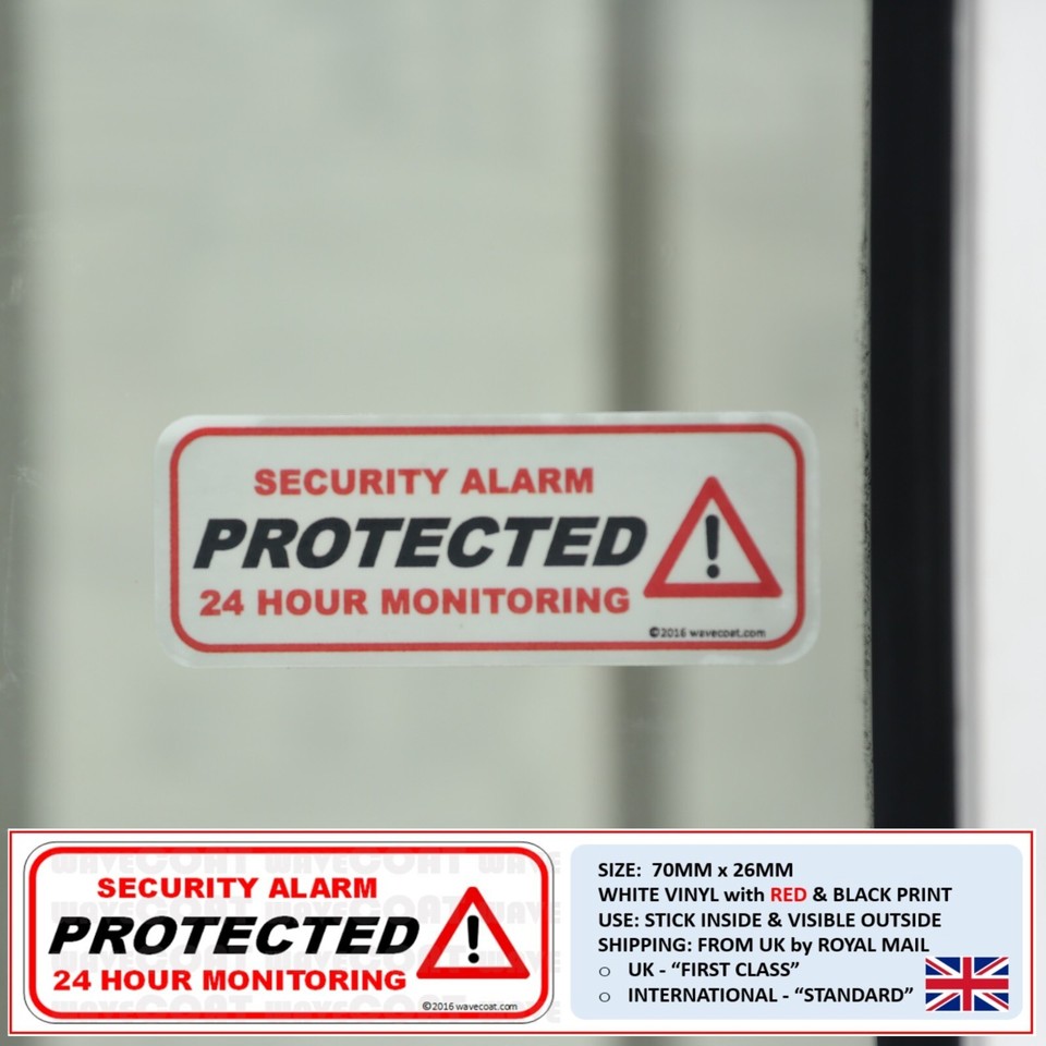 2 x WINDOW WARNING STICKERS INTERNAL GPS TRACKER OBD PORT DISABLED ...