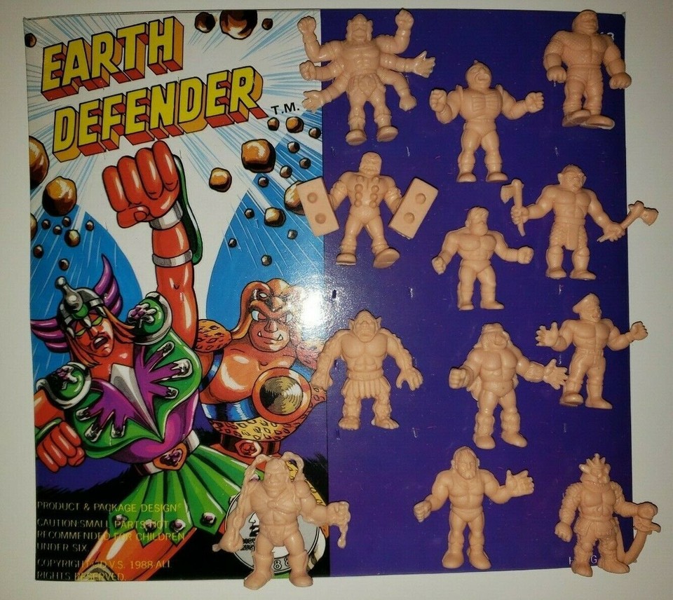 Vintage Muscles Men Earth Defenders Vending Gum Machine Charms Lot 12 ...