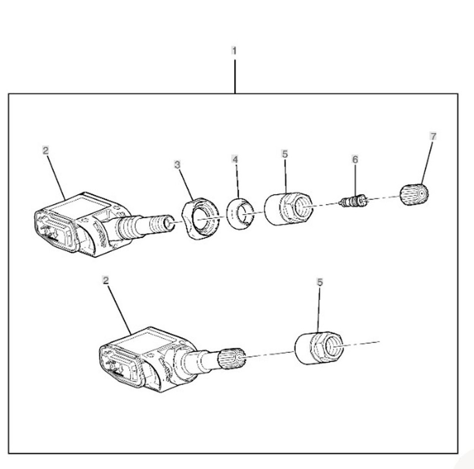 GM 13542523 Sensor Assembly Tire Pressure Indicator 433 MHZ Escalade ...