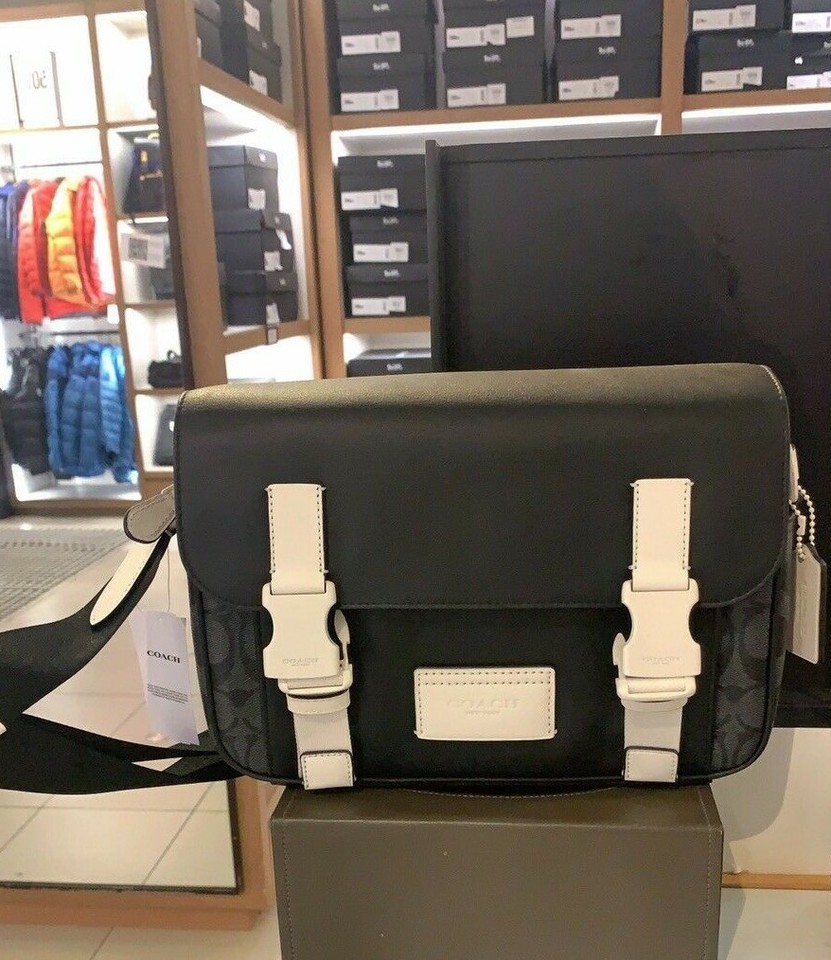NWT Coach Track Crossbody In Colorblock Signature Canvas C6657 | eBay