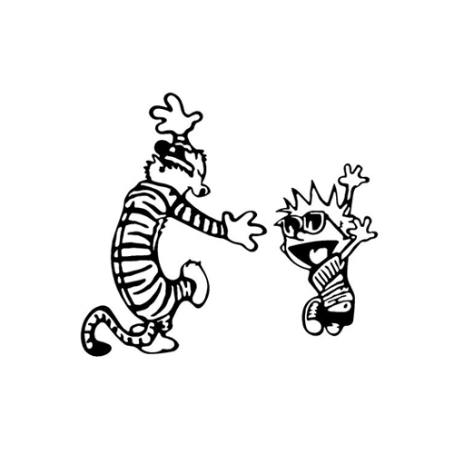 Calvin And Hobbes Car Decals