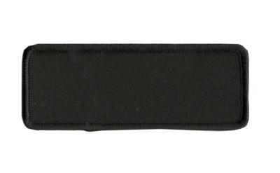 4" BLACK RECTANGLE WITH TRIM EMBROIDERED PATCH | eBay