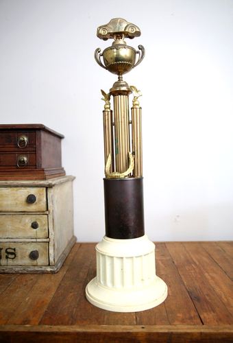 Vintage Car Club Hot Rod Racing Trophy brass drag racing Rat Rod 50s | eBay