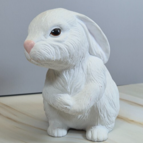 Vintage Bunny rabbit ceramic figurine Easter spring Peter Cottontail ...