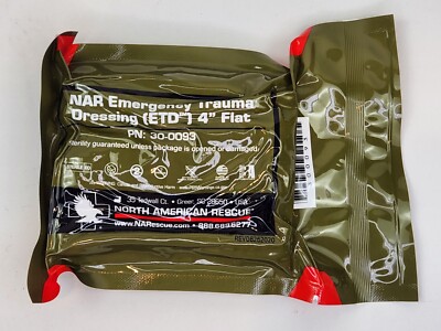 NAR Emergency Trauma Dressing (ETD) 4" - Exp 06/2030 | eBay