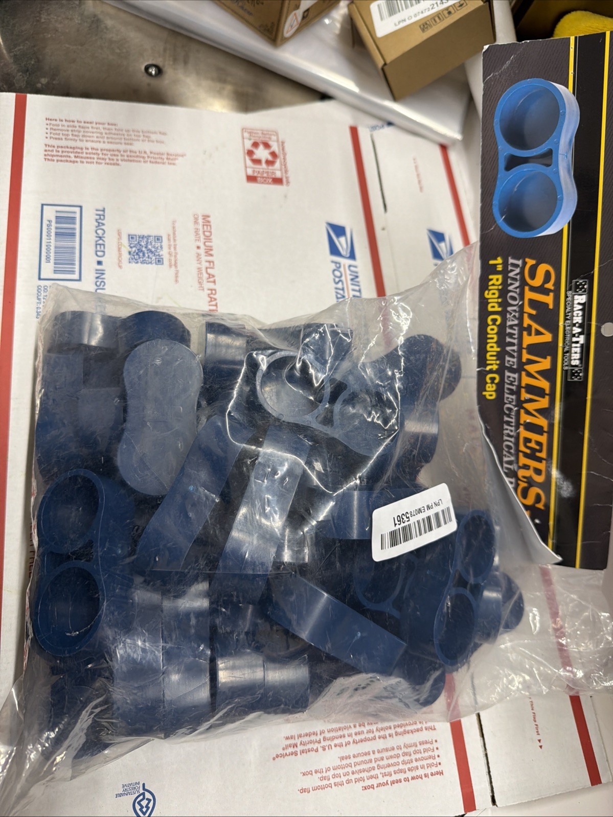 Rack-A-Tiers Slammers 1" Rigid/PVC Conduit Cap Concrete Slab Electrical ...