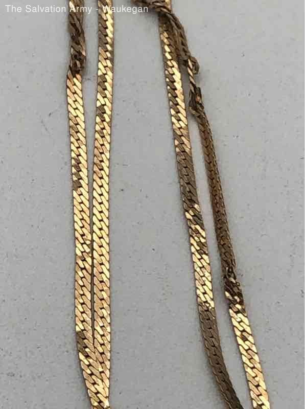 Womens 14K Gold Lightweight Classic Scrap Chain Necklace 3.49g | eBay