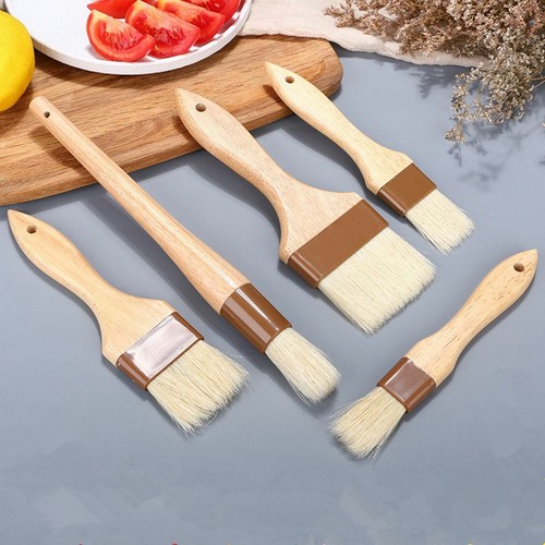 Grill Wooden Handle Basting Brush Sauce Baster Pastry Brush Marinade ...