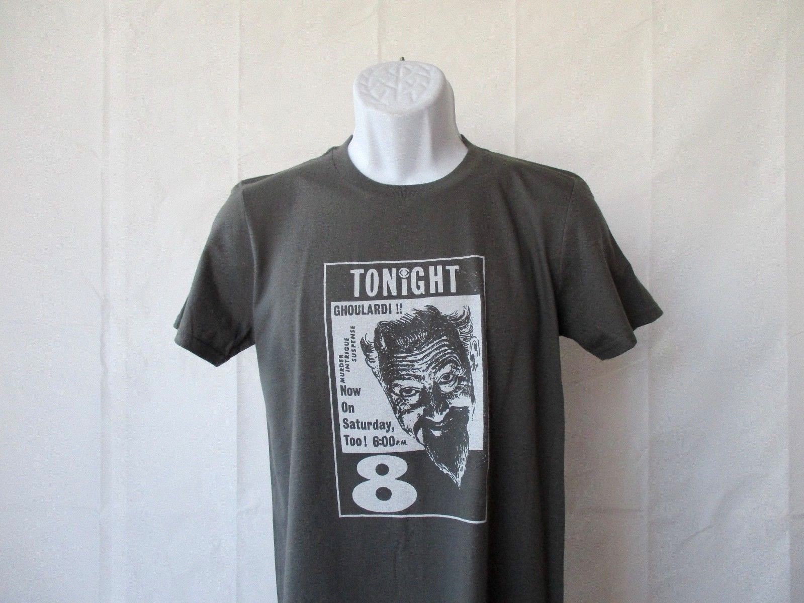 Ghoulardi in Cleveland Saturdays at 6:00 TV Dk Gray T Shirt - Men's S ...