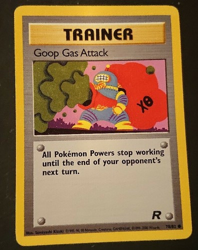1ST EDITION Goop Gas Attack Pokémon Trainer Card - WOTC - 78/82 | eBay