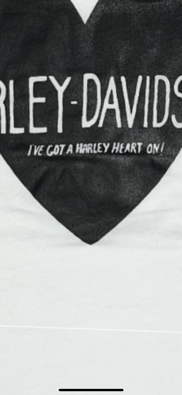 XL Vintage Classic Style Harley Davidson Print Harley Heart On Camisole ...