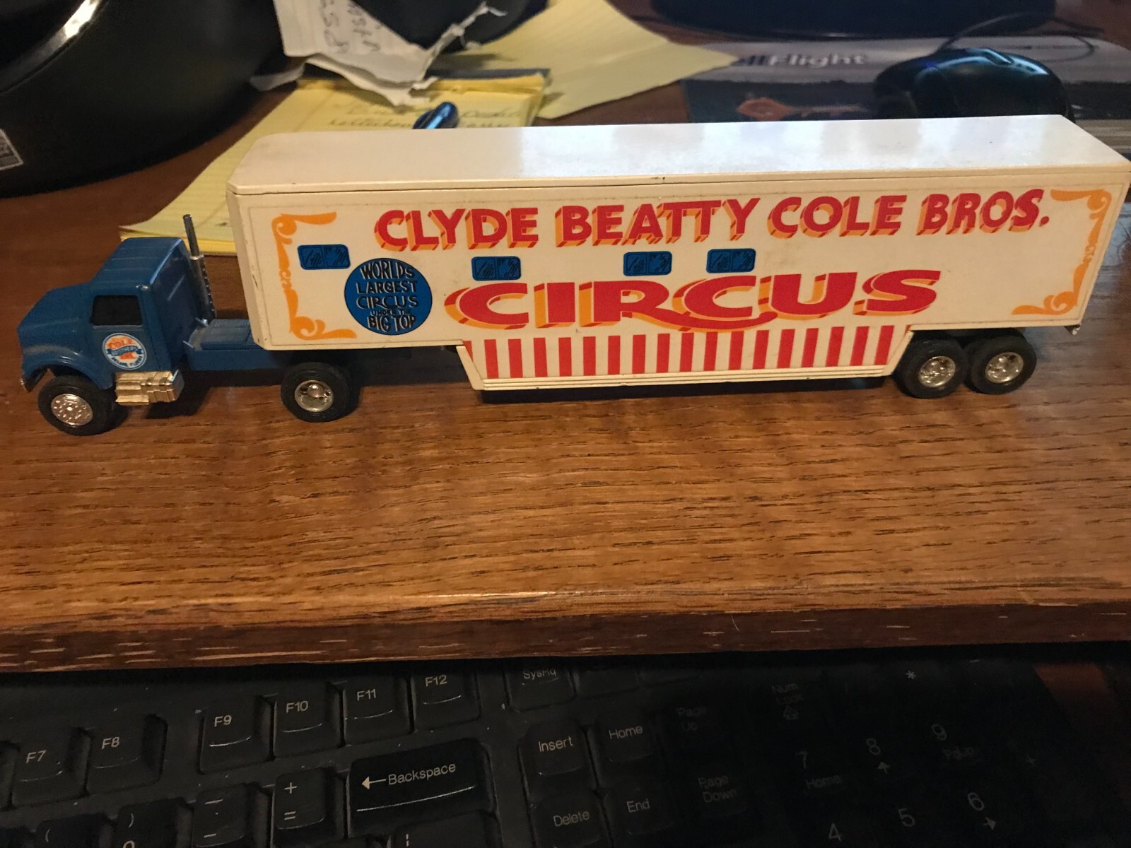 ERTL Clyde Beatty Cole Bros Circus TICKETS Truck Tractor Trailer 10-3/4 ...