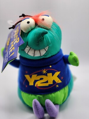 Y2K BUG I'M CRASH DROP ME PLUSH 7 INCH HALLMARK TOY- VINTAGE-New With ...
