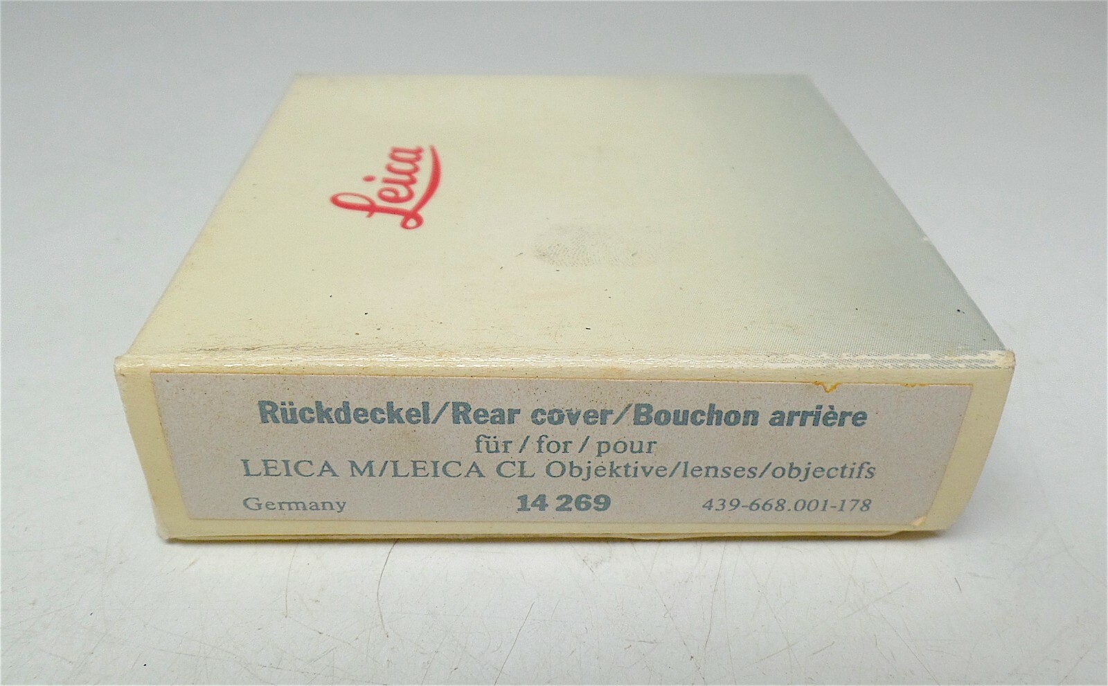 Genuine Leica 14269 Leitz Wetzlar Rear Lens Cap Dust Cover for Leica M ...