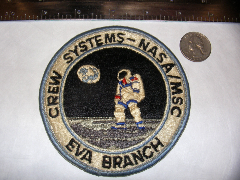 Vintage Original EVA Branch Crew Systems Patch NASA Project Apollo MSC ...