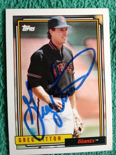 GREG LITTON autographed baseball card | eBay