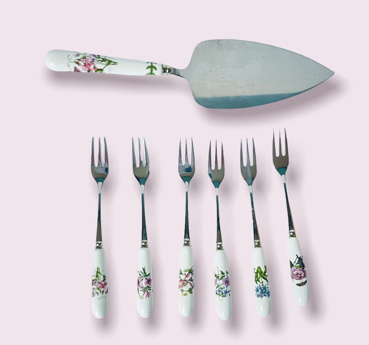 Portmeirion Botanic Garden Pastry Forks Set Of 6 | Fasci Garden