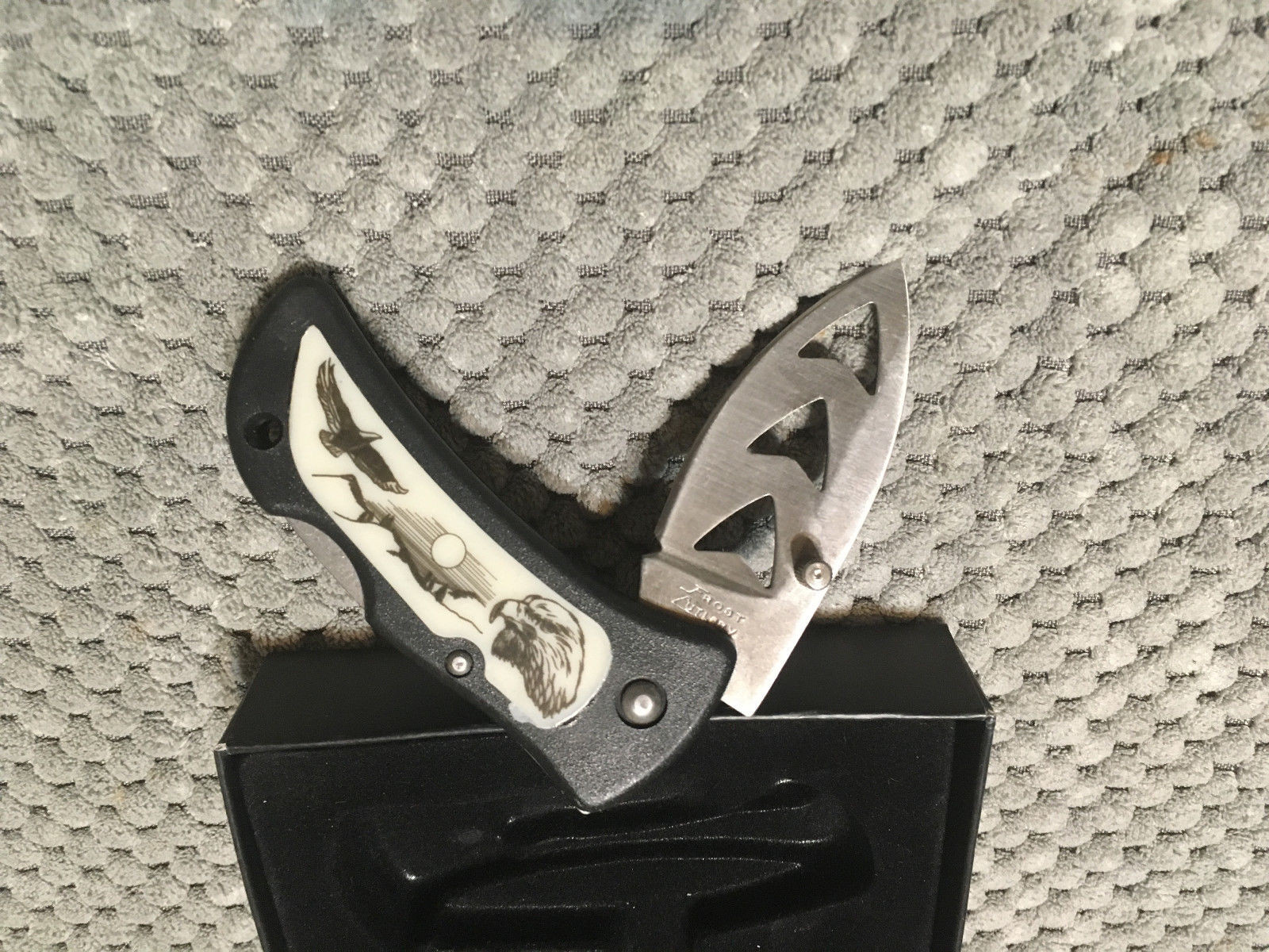 Wildlife Knife Set 4 Knives: An Eagle, Wolf, Bear, And Deer Lot NIB 15 ...