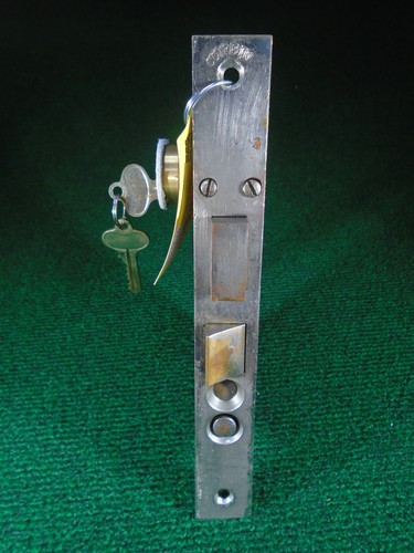 REMANUFACTURED CORBIN #1343 MORTISE LOCK 2 1/2" BS 7 7/8" NICKEL FACE ...