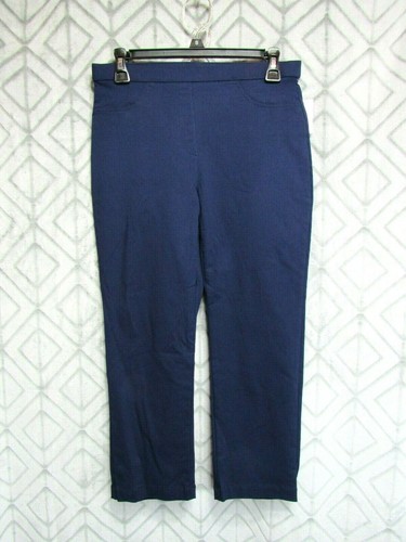 New Basic Editions Capris Size S Blue Pull On Stretch Back Pockets ...