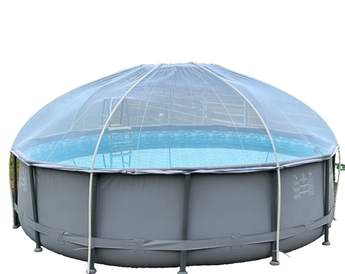 FLEXNET DOME Pool Net Covered Dome for 16’ to 18’ Diameter Above Ground ...