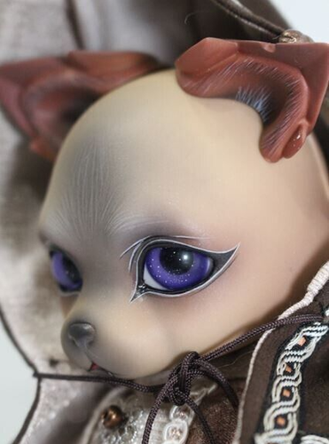Luts Dog wolf Hat BJD Zuzu Delf BJD Fashion Animal Doll RARE ...