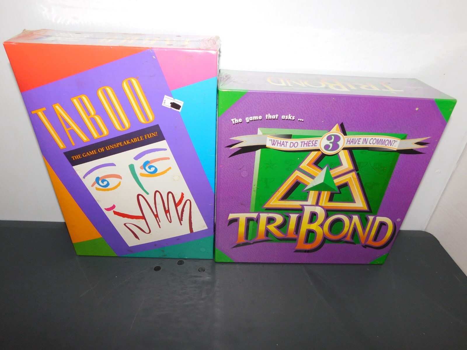 Vintage 1989 NEW Sealed Taboo & 1995 Tri Bond Board Games, 9/41 | eBay