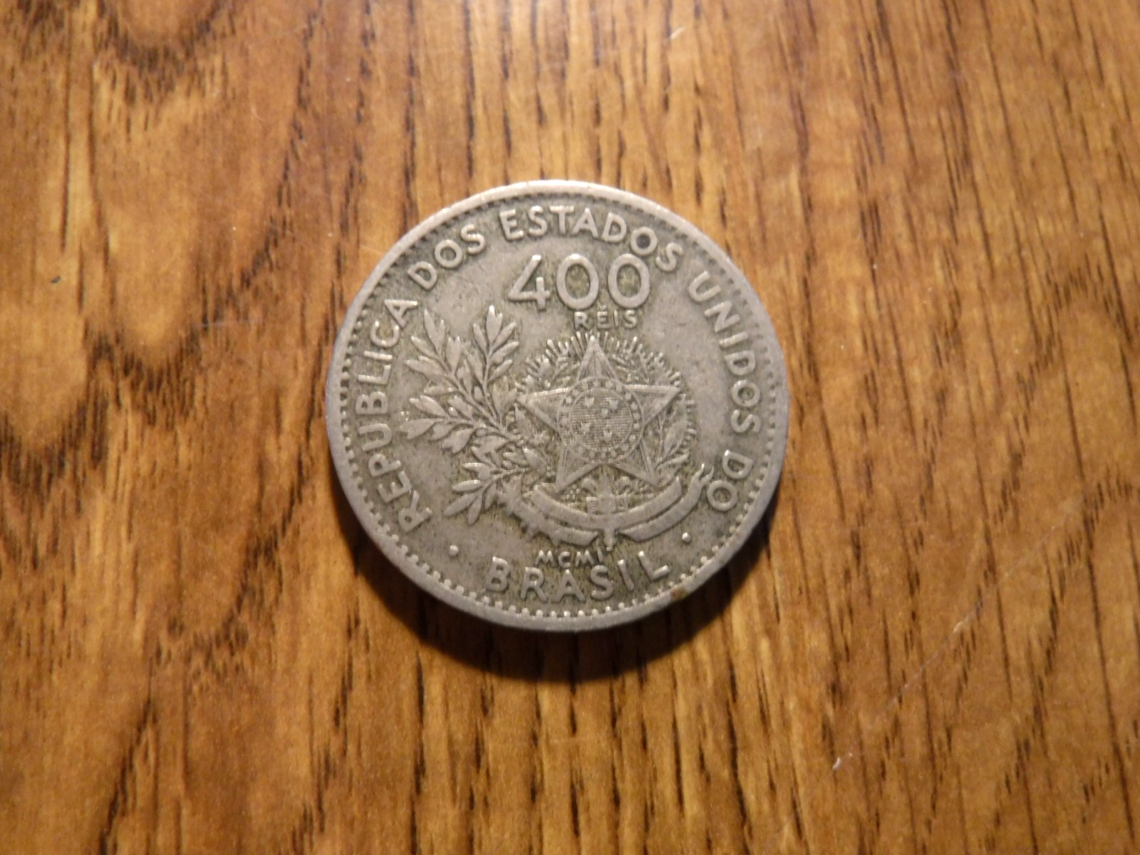 BRAZIL 400 REIS 1901 COIN (866) | eBay