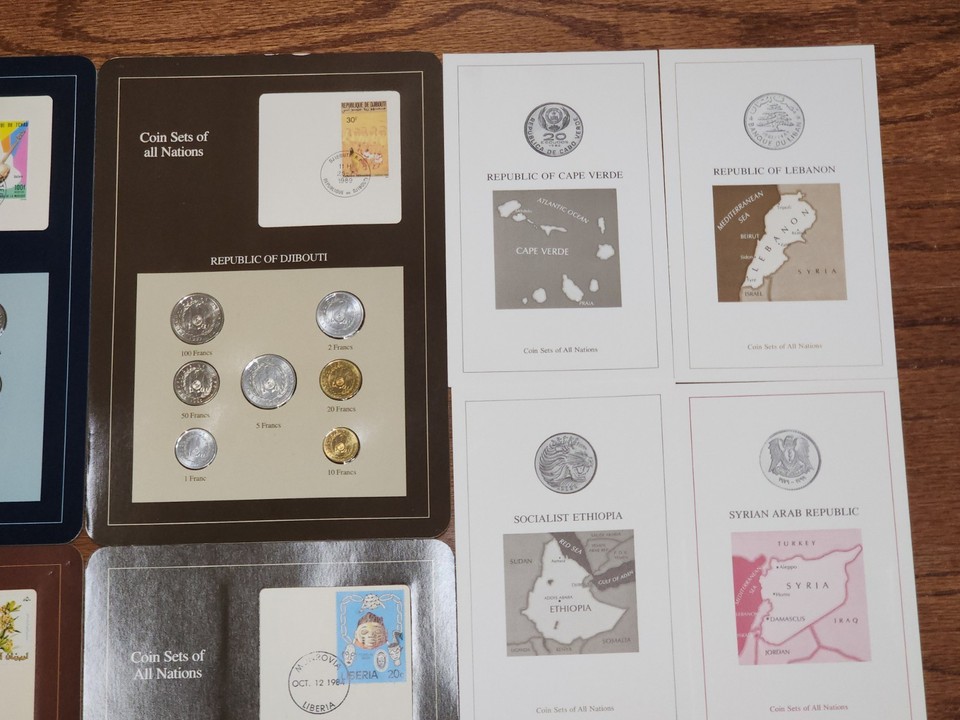 Coin Sets -Antigua,Aruba,Bahamas,Belize,Costa Rica,Guyana,Honduras ...